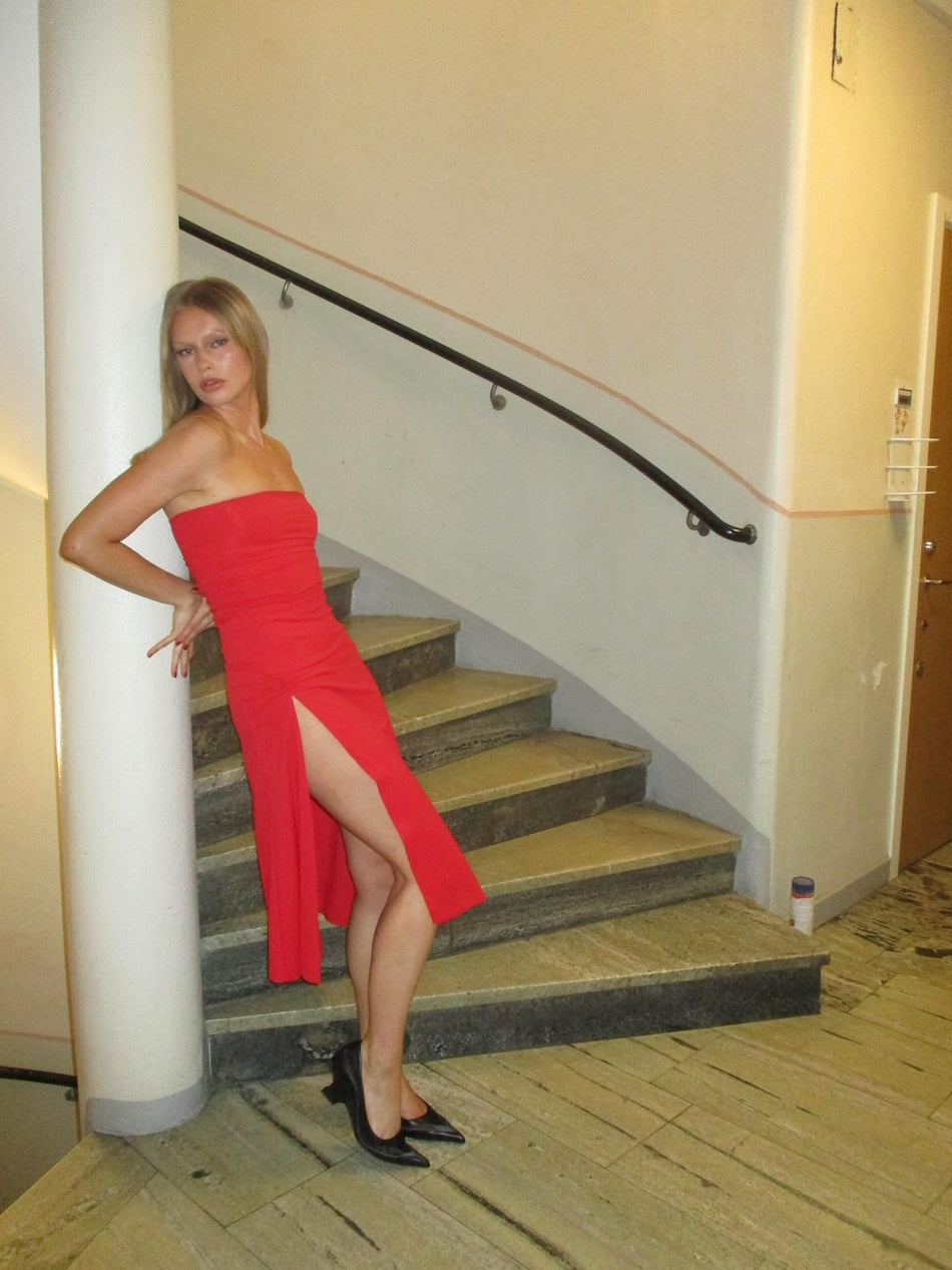 Henny Dress - Red - lamaralondon